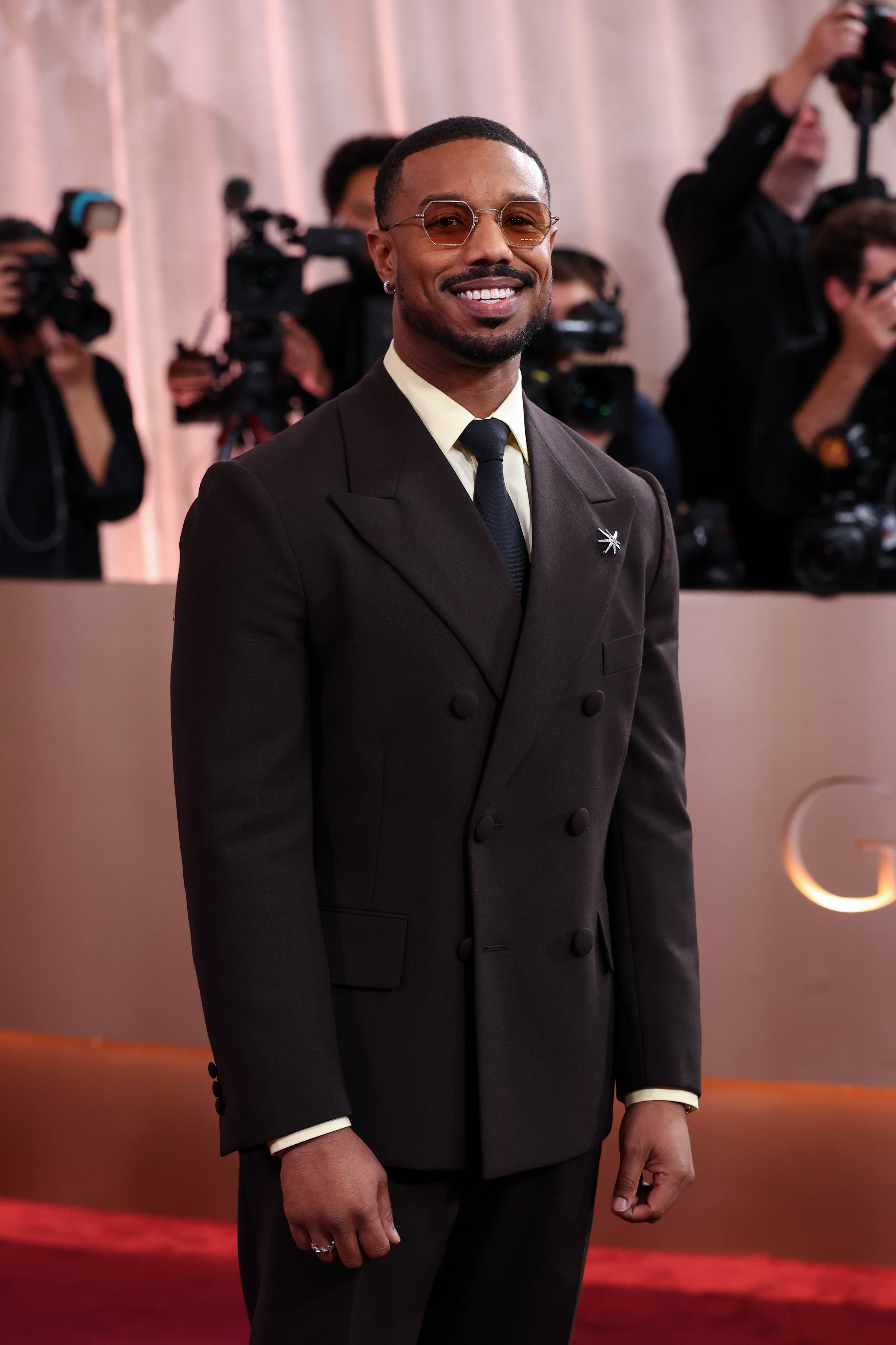 Michael B. Jordan arriving at the 83rd Annual Golden Globes - Arrivals ...