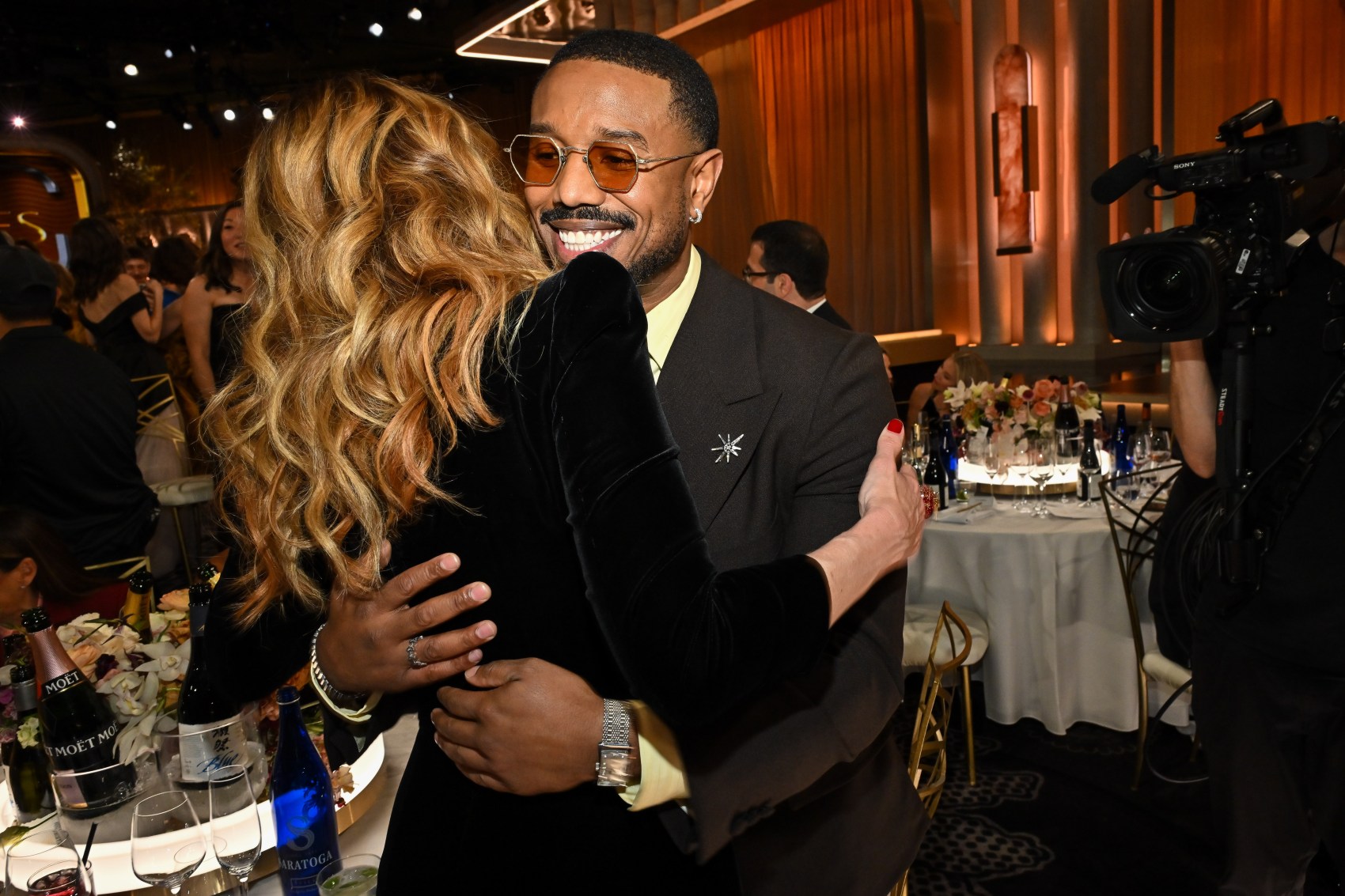 Michael B. Jordan and Julia Roberts during the 83rd Annual Golden ...