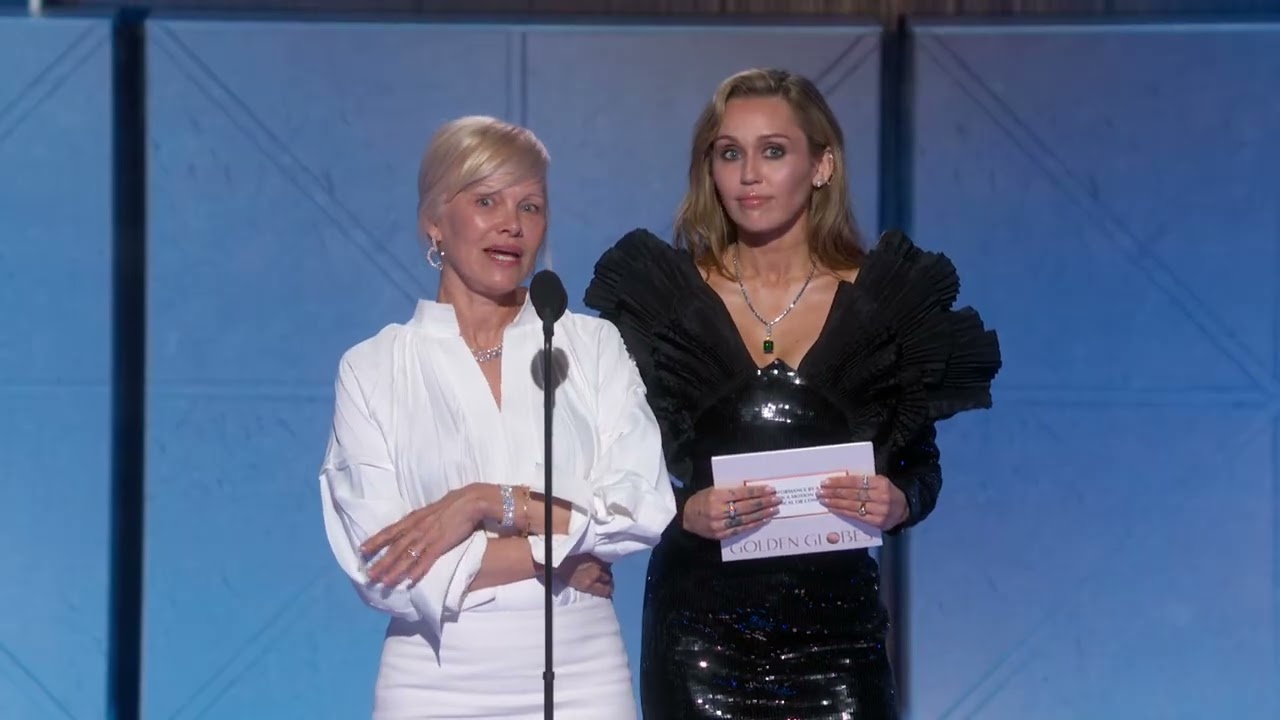 Pamela Anderson & Miley Cyrus Present Female Actor –Motion Picture ...